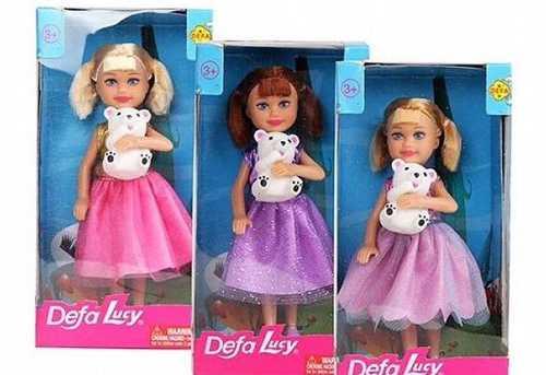 Кукла Defa Lucy Люси с мишкой 15 см