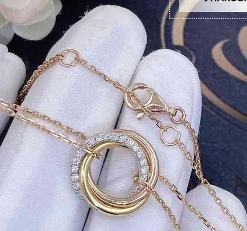 Браслет Cartier Trinity, золото 585 пробы 0,08ct