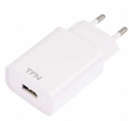 Зарядное устройство сетевое TFN, USB, 1A, белый (T