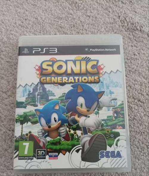 Диск Sonic Generations Sony PS3