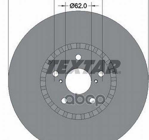 Диск тормозной с покрытием pro перед прав Textar
