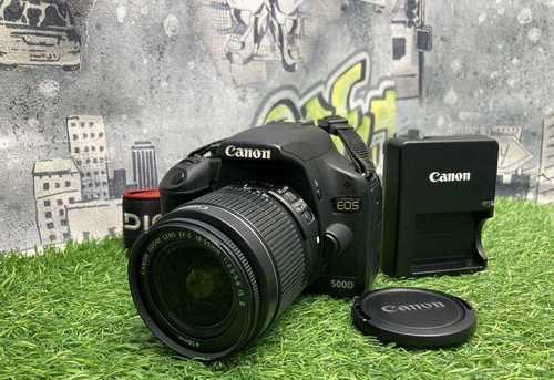 Canon 500D kit 18-55 mm 3.5-5.6 IS II 7.700 кадров