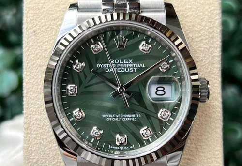 Часы Rolex Datejust 36mm green Palm