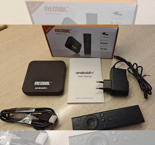 Тв приставка MeCool KM9Pro Deluxe на Android TV