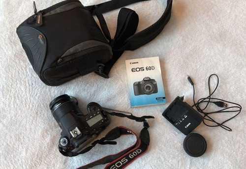 Фотоаппарат Canon EOS 60d и объектив 18-55