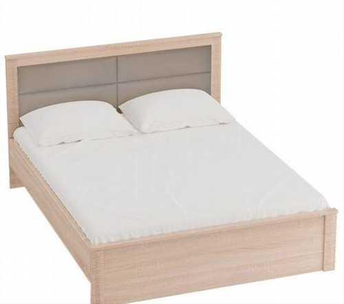 Кровать двуспальная Элана 1400 дуб сонома