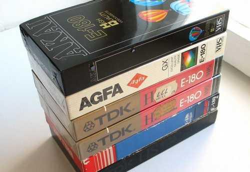 Видеокассеты E-180 - Agfa, TDK, Akai, Brillant
