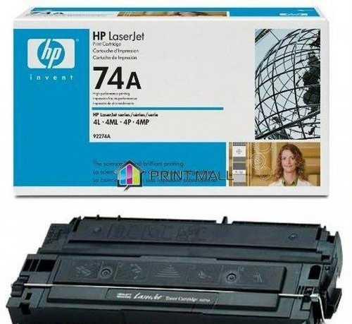 Оригинальный картридж HP 92274A (74A)