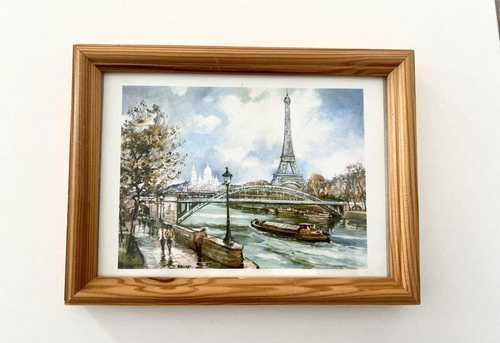 Картинка с видами Парижа