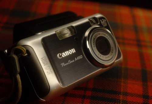 Компактный фотоаппарат canon powershot a450