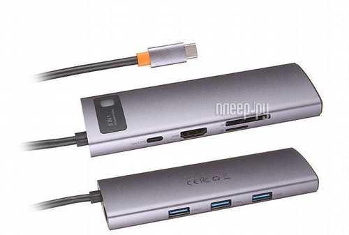 Хаб USB Baseus Metal Gleam Series 6-in-1 Multi