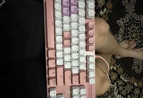Клавиатура blody b800 розовая