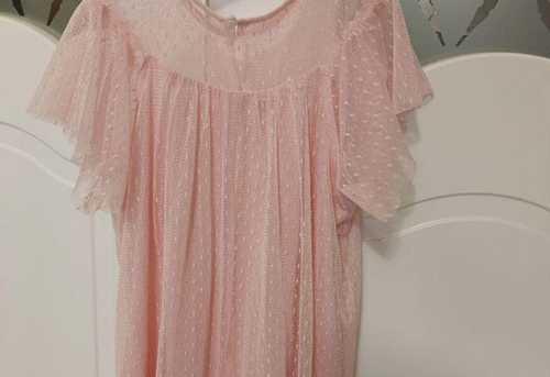 Розовое платье для девочки 116