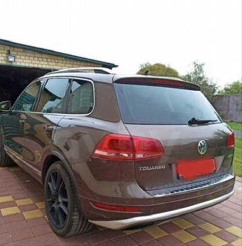 Задний бампер volkswagen touareg 2 nf