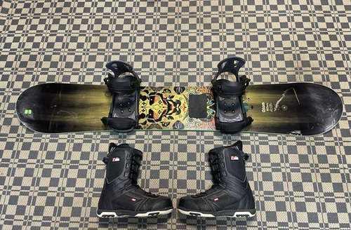 Сноуборд комплект Atom - 163 + Head - XL - 43 - 44