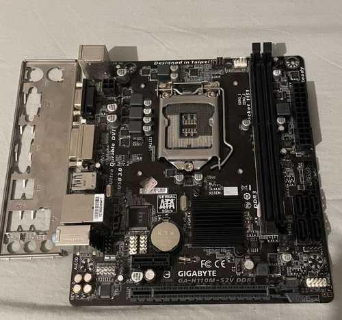 Материнская плата gigabyte H110M-S2V DDR3