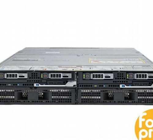 Сервер dell FX2S 2xFC630 4xE5-2670v3 160GB, H730