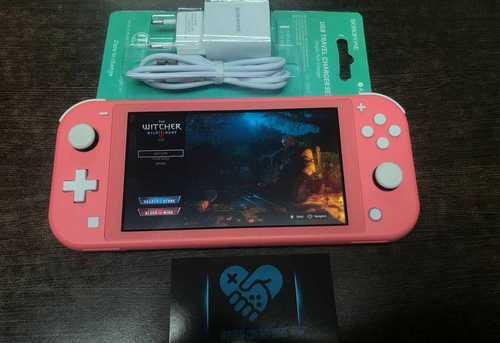 Nintendo Switch Lite + 24 игр Прошитый Свитч Лайт