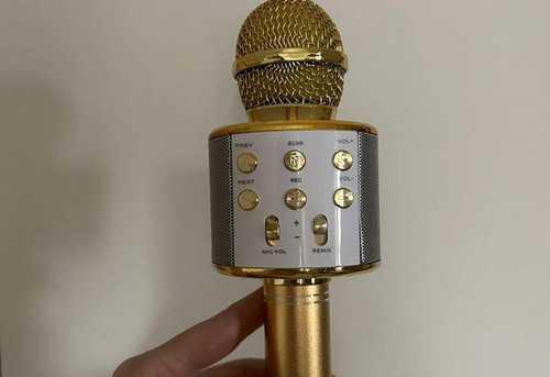 Микрофон-колонка новый для караоке