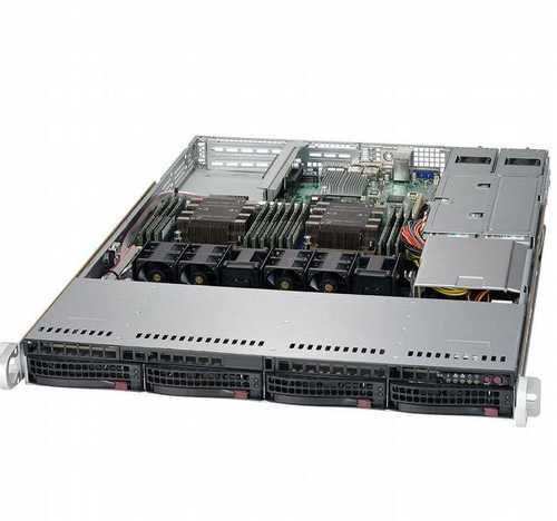 Серверная платформа Supermicro SYS-6019P-WTR 1U 2x