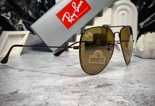 Очки Ray Ban Aviator коричневые