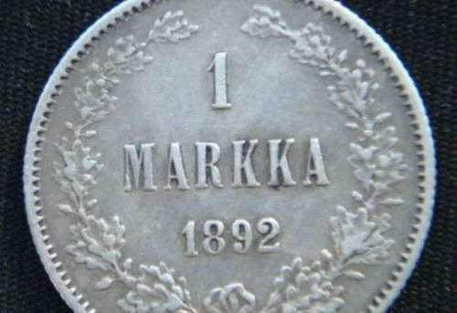 1 марка 1892 год Русская Финляндия