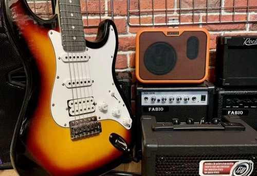 Электрогитара под Fender + Комбик с Эффектами