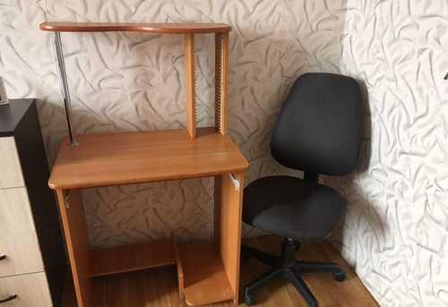 Компьютерный стол бу + стул