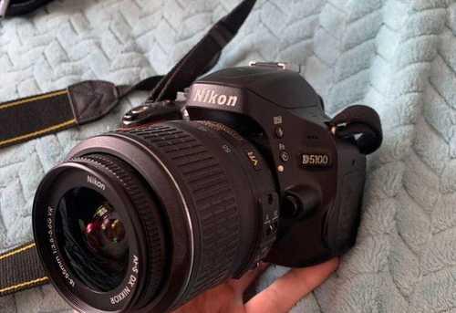 Зеркальный фотоаппарат Nikon D5100 с объективом