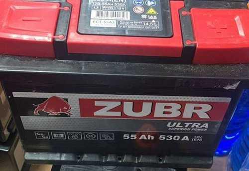 Аккумулятор zubr Ultra (55 Ah, 12 V) Обратная, R+