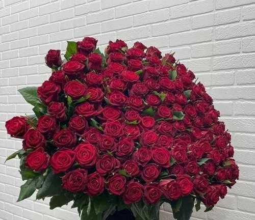 Розы голландские с доставкой 301 шт