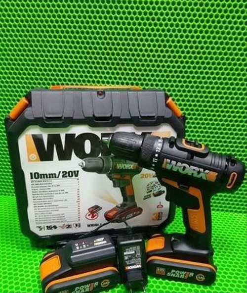 Аккумуляторная дрель-шуруповерт worx WX101
