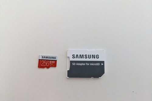 Оригинальная Samsung Evo plus 256gb с картридерем