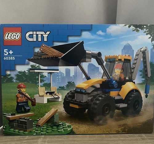 Lego City 60385 Строительный экскаватор погрузчик