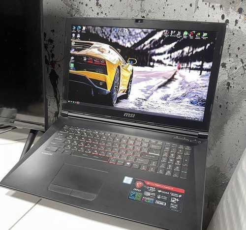 Игровой MSI 17,3" 120hz/i7/16gb/1050(4gb) /ssd hdd