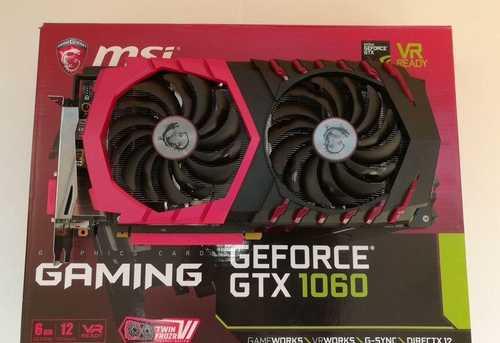 Видеокарта gtx 1060 6gb MSI Gaming