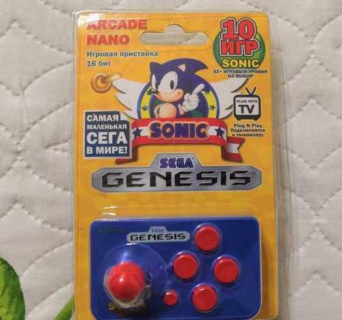 Приставка Sega Genesis Nano Sonic 10 игр