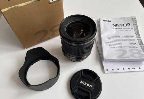 Nikon 28mm f/1.8G AF-S Nikkor