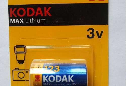 Батарейка CR123A литиевая Kodak
