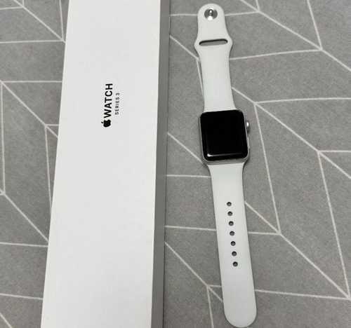 Часы apple watch 3 38 mm silver акб 93