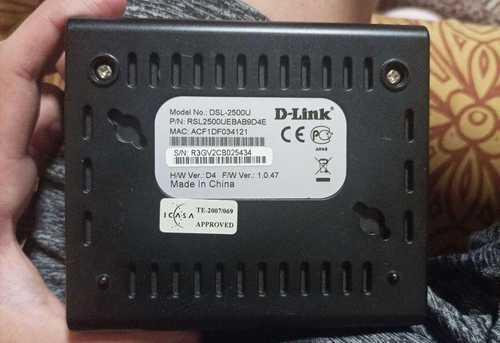 Роутер D-link DSL-2500U