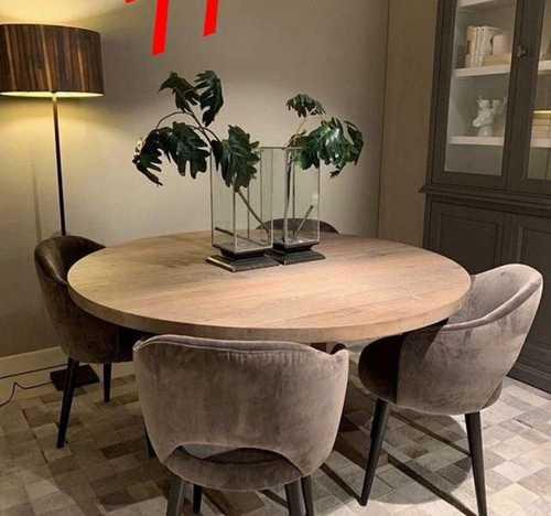 Круглый стол раздвижной IKEA кухонный