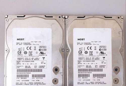 Серверные SAS диски Hitachi 600gb 2шт