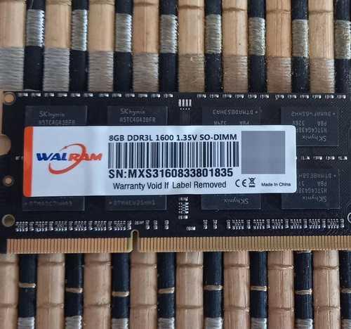 Оперативная память DDR3L для ноутбука 8Gb