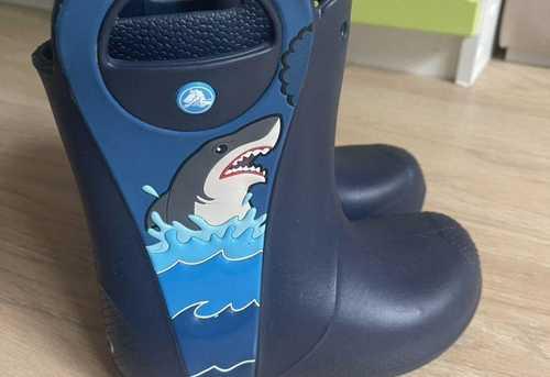 Crocs Fun Lab Shark Patch Rain Boot -новые