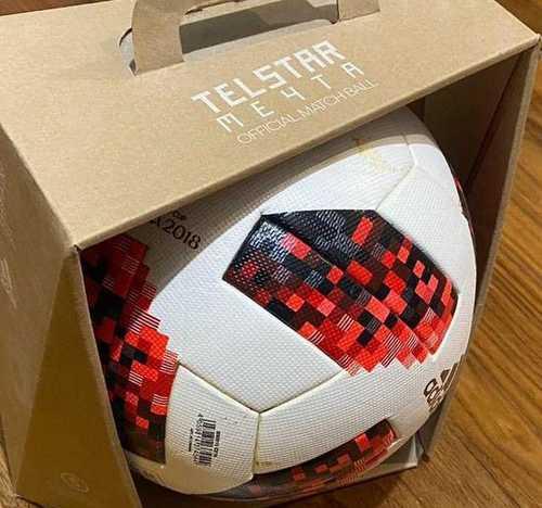 Футбольный мяч adidas telstar fifa 2018 с чипом