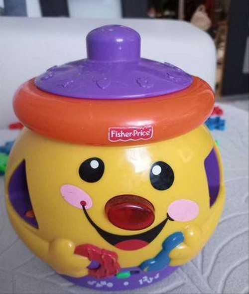 Музыкальный горшочек сортер Fisher price