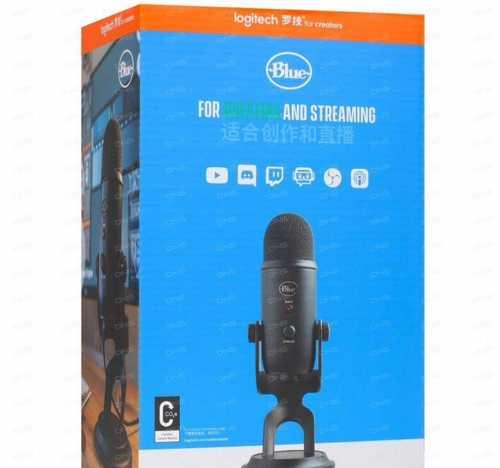 Микрофон Blue Yeti Blackout черный