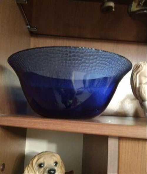 Посуда синее стекло