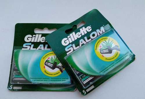 Новые лезвия Gillette Slalom с Алоэ